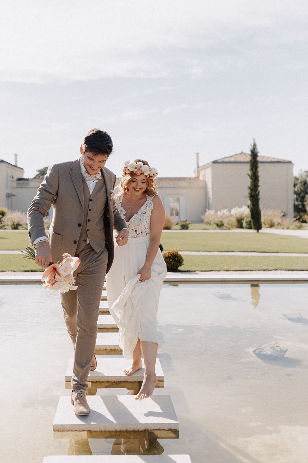 Costume de mariage 3 pièces greige - Blandin & Delloye