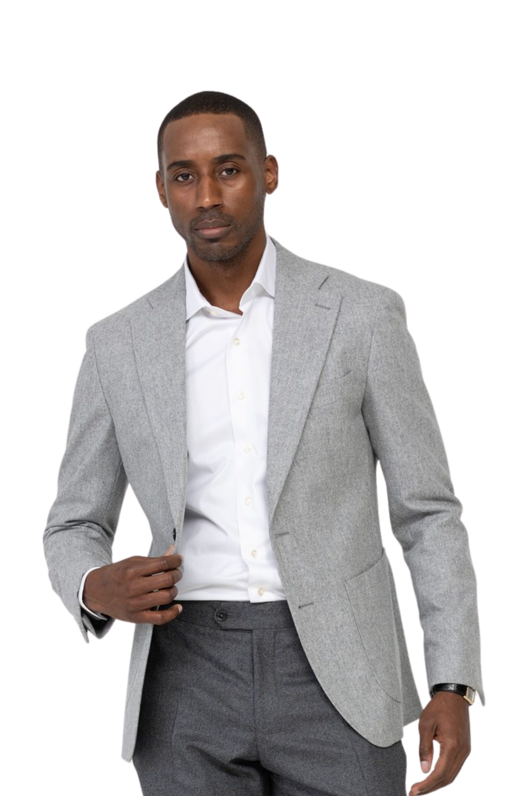 Costume gris dépareillé en flanelle - Blandin & Delloye